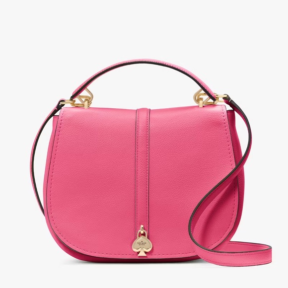 kate spade | Bags | Kate Spade Kayla Pebbled Leather Saddle Crossbody ...